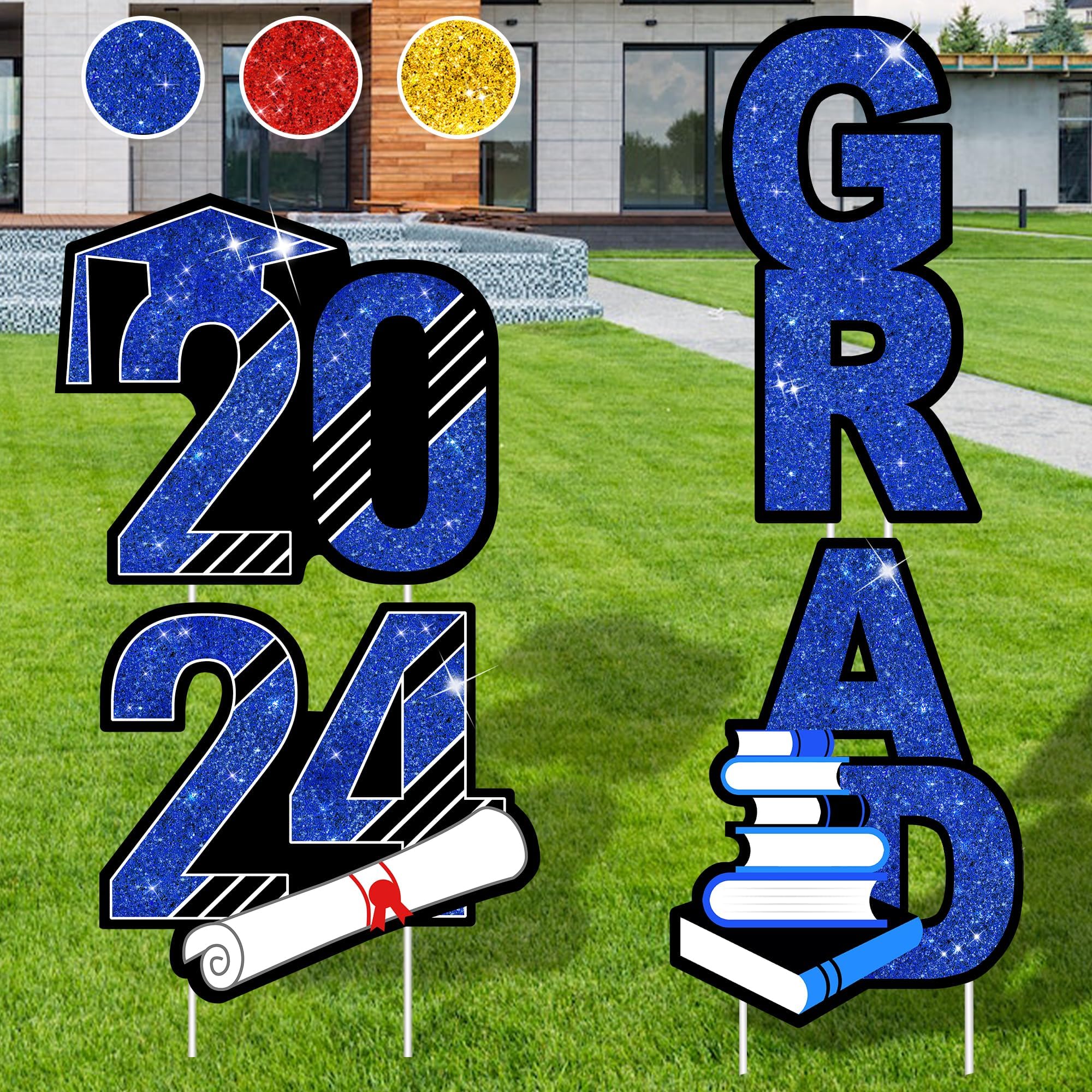 Amazon.com : Graduation Yard Sign Class of 2025 Decorations - 4pcs ...