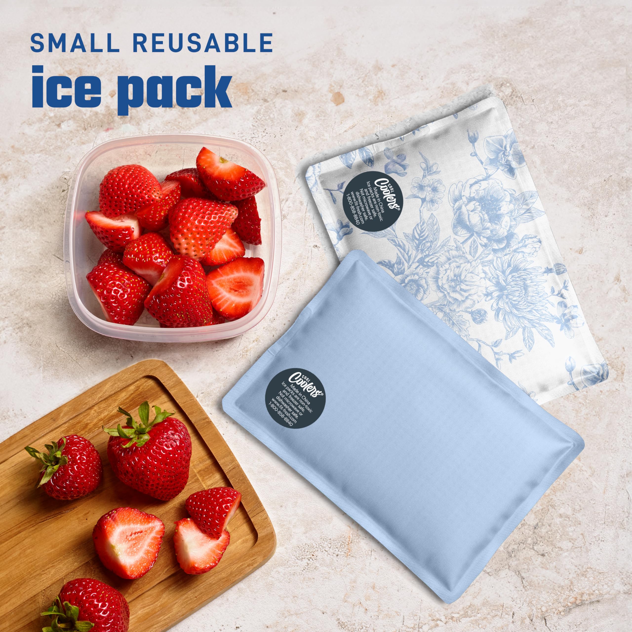 Yeti Ice Pack Cool Coolers By Fit & Fresh 2 Pack Soft Ice Packs For ...