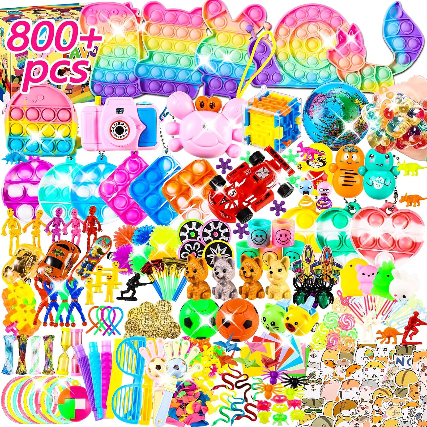 Amazon.com: bytino 640Pcs Party Favors for Kids, Fidget Pack Goodie ...
