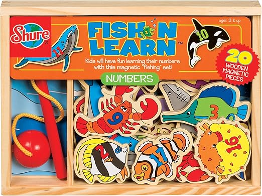 Amazon.com: T.S. Shure Mini Fish N Learn Magnetic Fishing Numbers ...