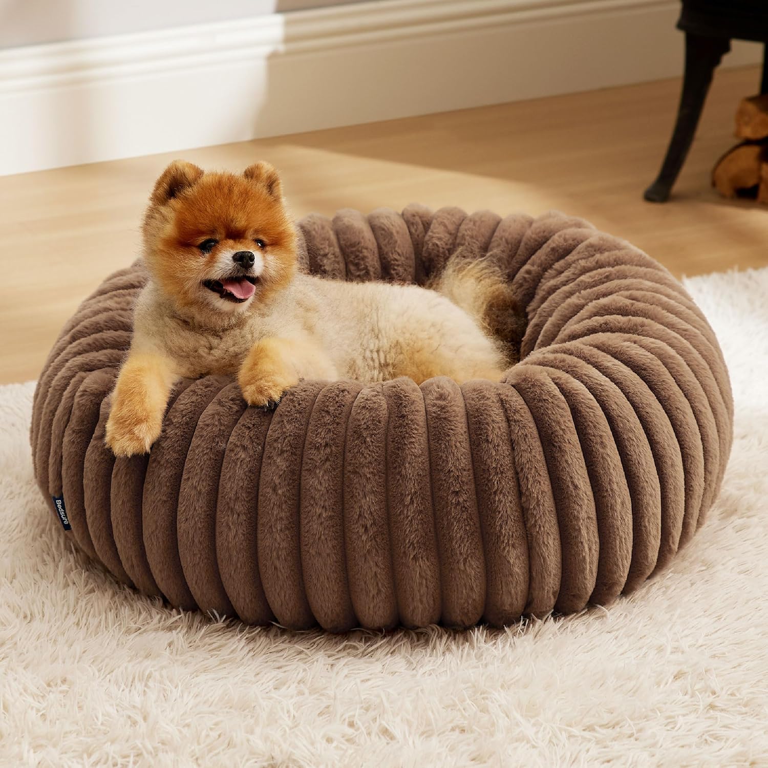 Amazon.com : Bedsure Donut Small Dog Bed - Dog Beds for Small Dogs with ...