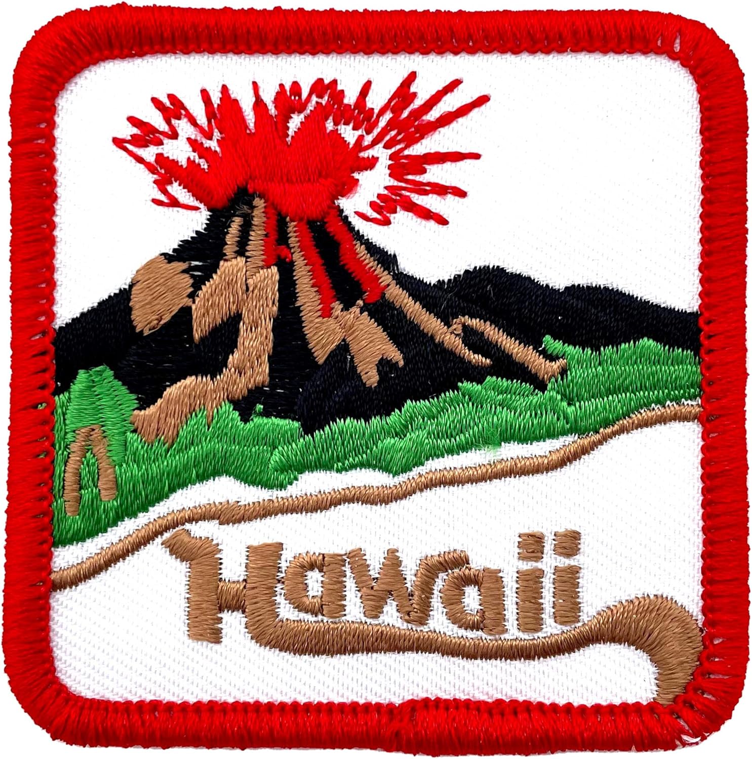 Amazon.com: Hawaii Volcano Patch w/Iron-On Adhesive - Mauna Loa Kilauea ...