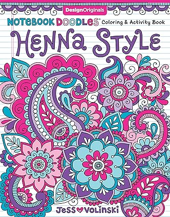 Notebook Doodles Henna Style: Coloring & Activity Book (Design ...