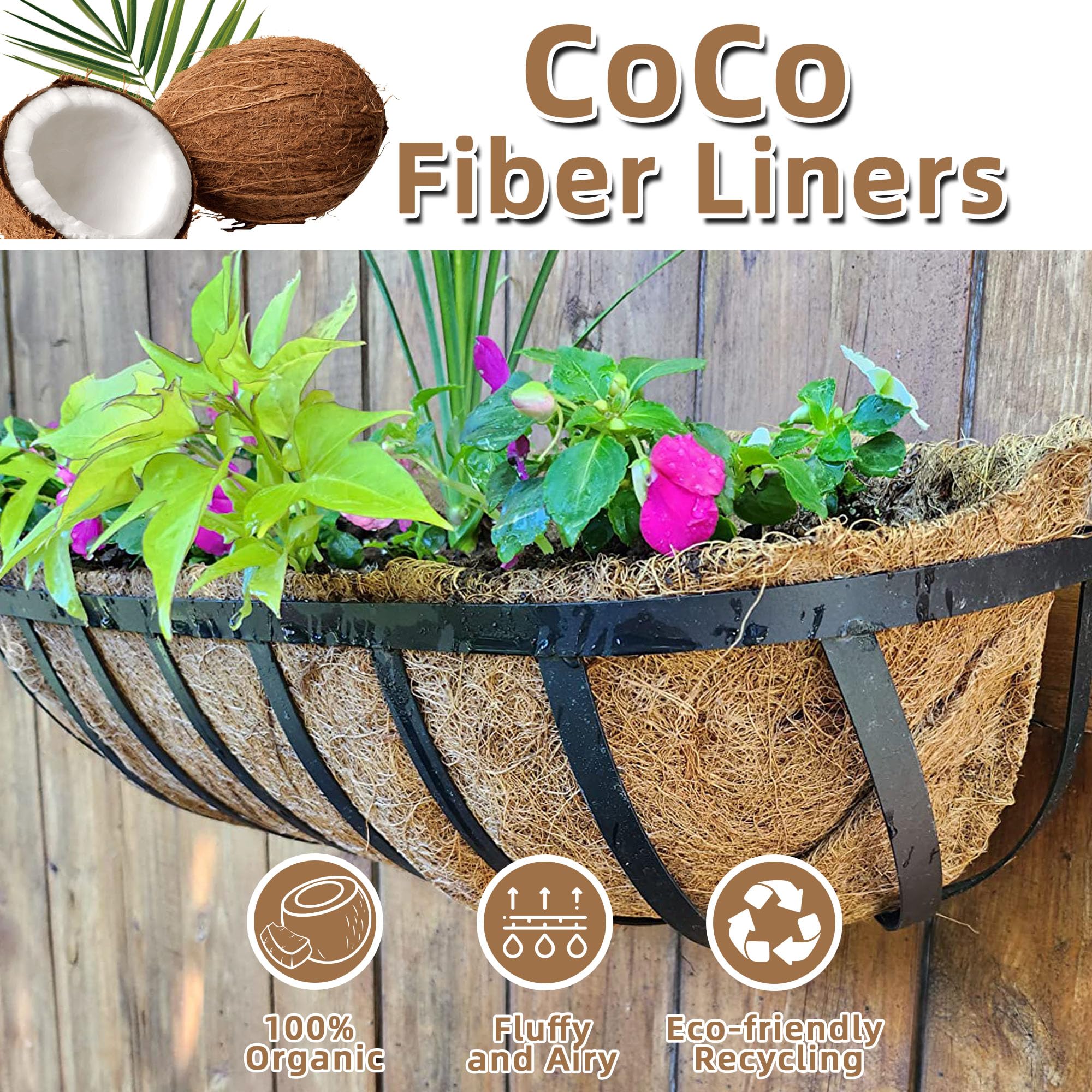 Snapklik.com : Biotolot Premium Coco Liners For Planters - 3pcs 36 Inch ...