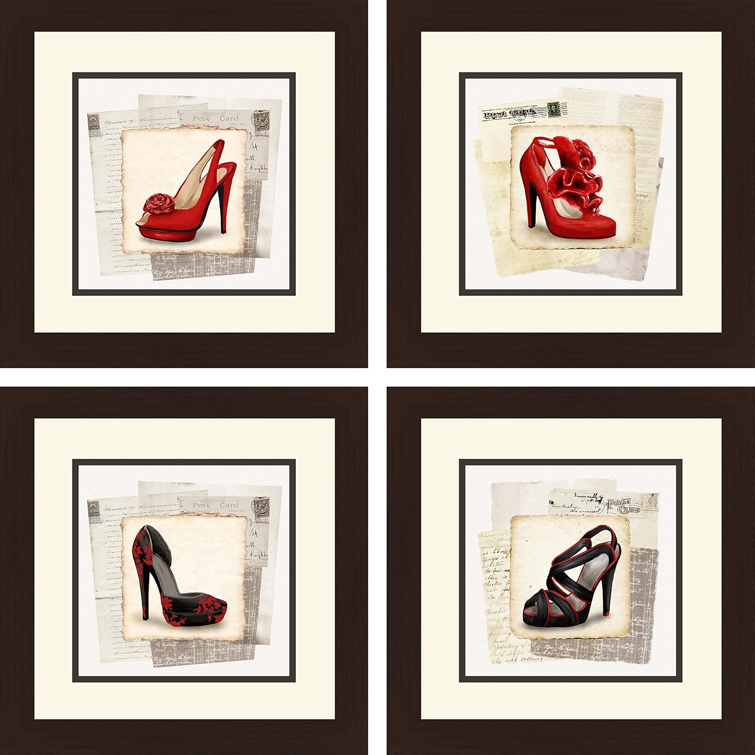Amazon.com - PTM Images 1-20688A Vintage Couture Heels Frame, 14 by 14 ...