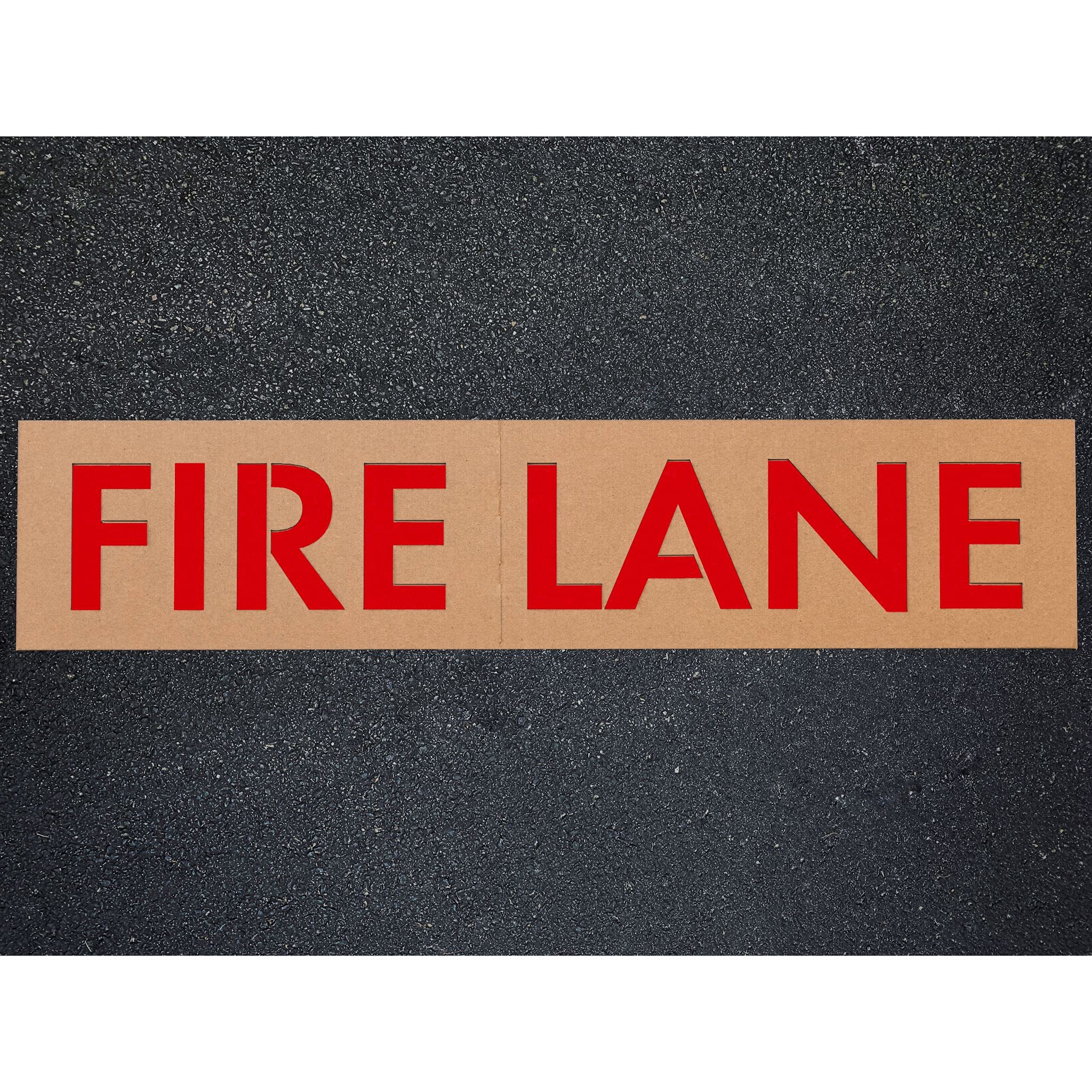 Snapklik.com : APS 4" FIRE Lane Stencil For Parking Lot Parking Lot ...