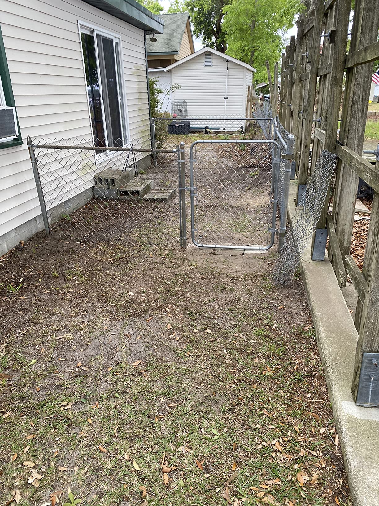 $20/mo - Finance Fit-Right™ Chain Link Fence Walk-through Gate Kit (24 ...
