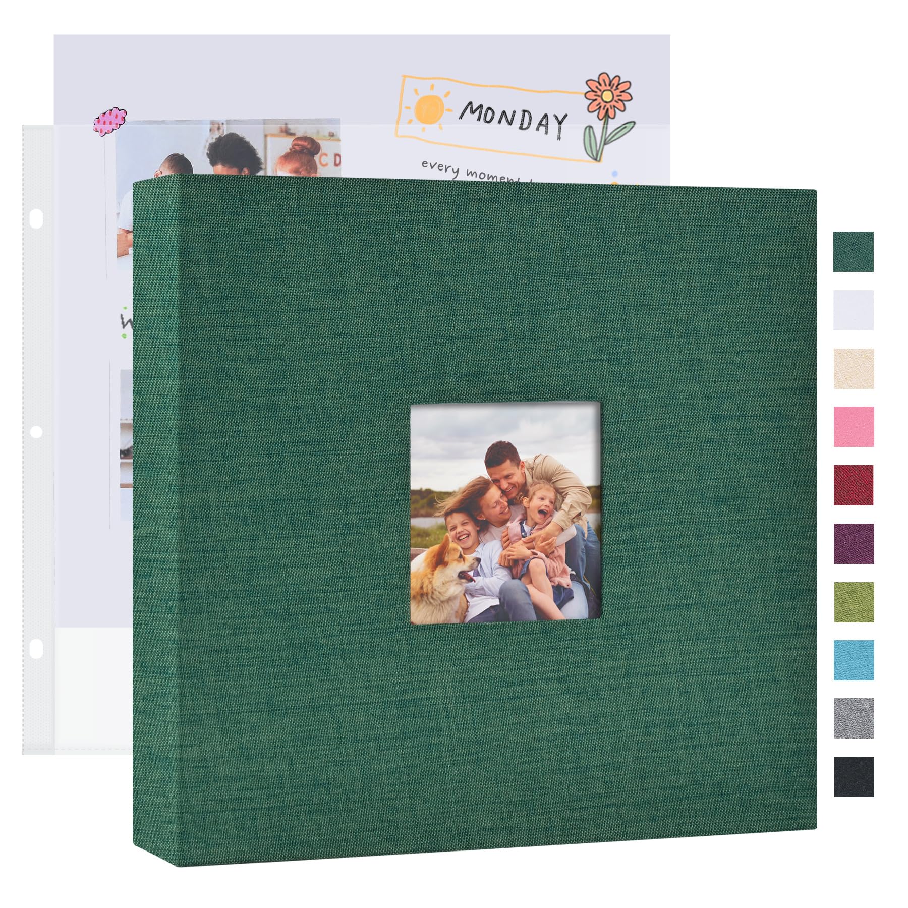 Amazon.com: Mublalbum 12x12 Inch DIY Scrapbook Photo Album with 20 ...