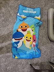Amazon.com: Baby Shark Toddler Nap Mat - Includes Removable Pillow and ...