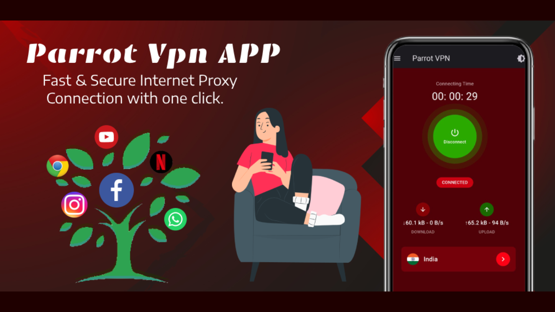 Parrot VPN - Fast Safer Internet - App on Amazon Appstore