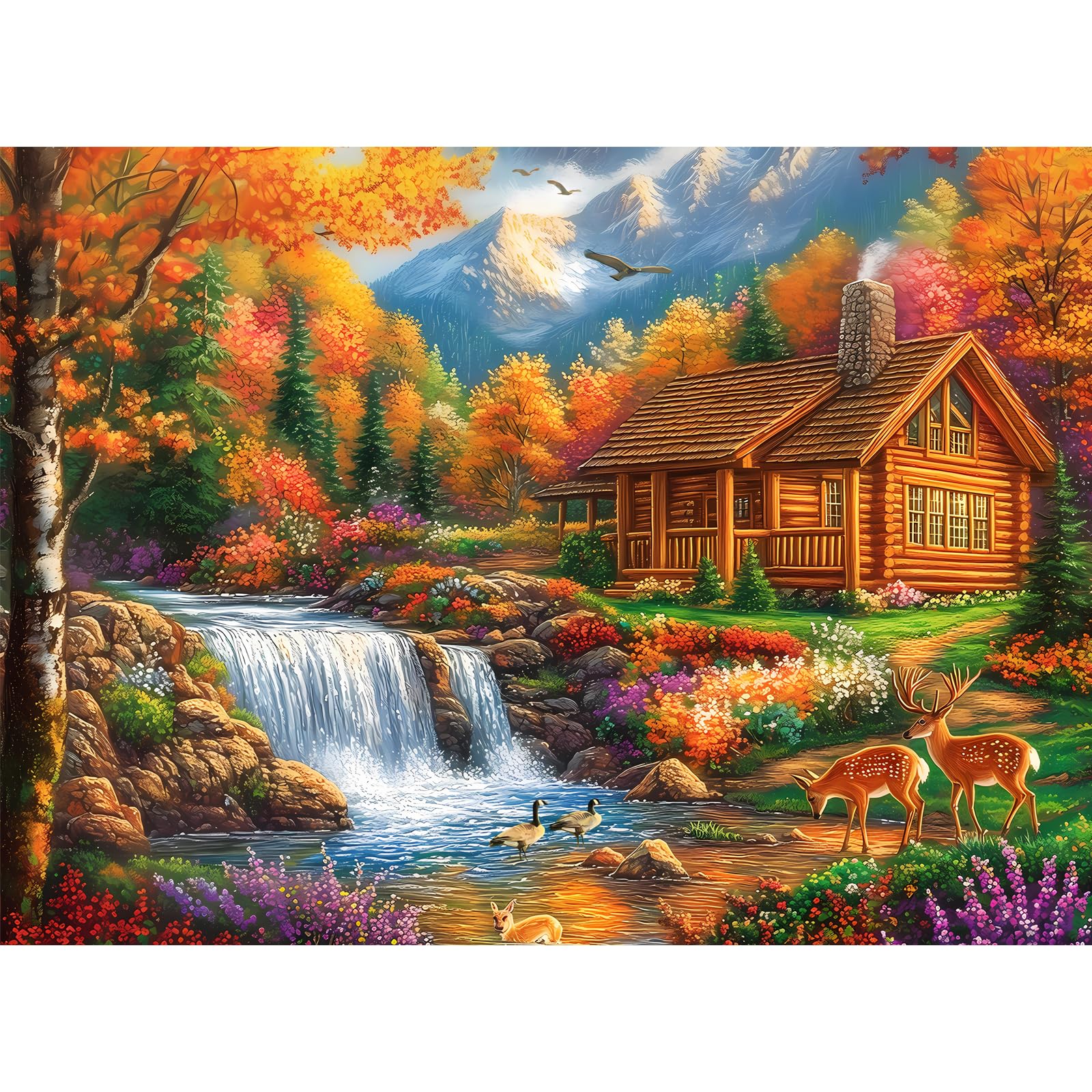 Amazon.com: Puzzles 500 Pieces for Adults | Alpine Serenity Jigsaw ...