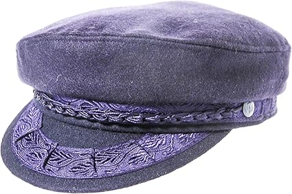 Aegean Authentic Greek Fisherman's Cap - Wool - Navy - 7 1/2 - (23 5/8 ...