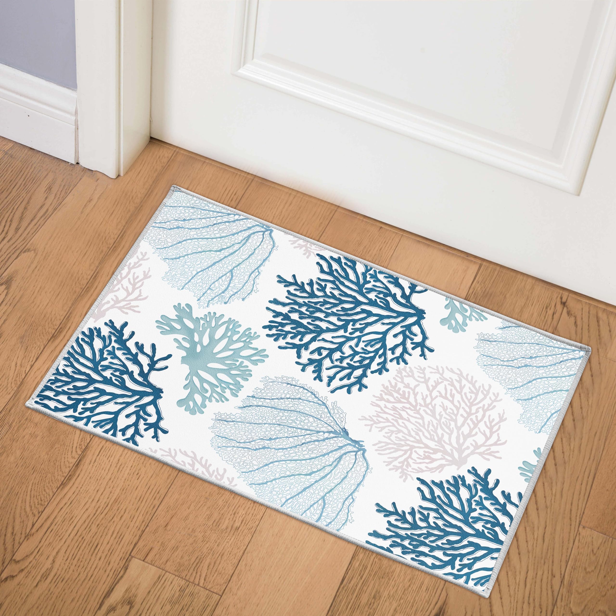Amazon.com: Coastal Area Rug Small Beach Throw Rugs Non-Slip Nautical ...