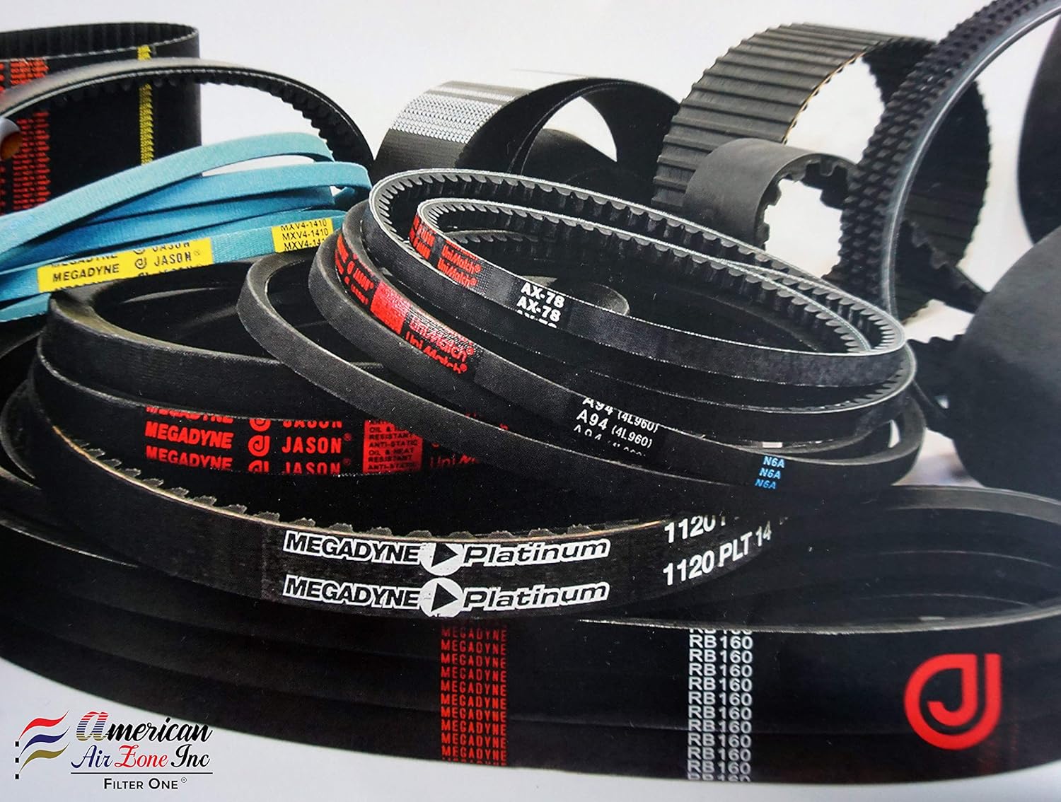 D&d Belt Dealers 1/2 X 20 OC A/4L Rubber D&D PowerDrive A18/4L200 V ...