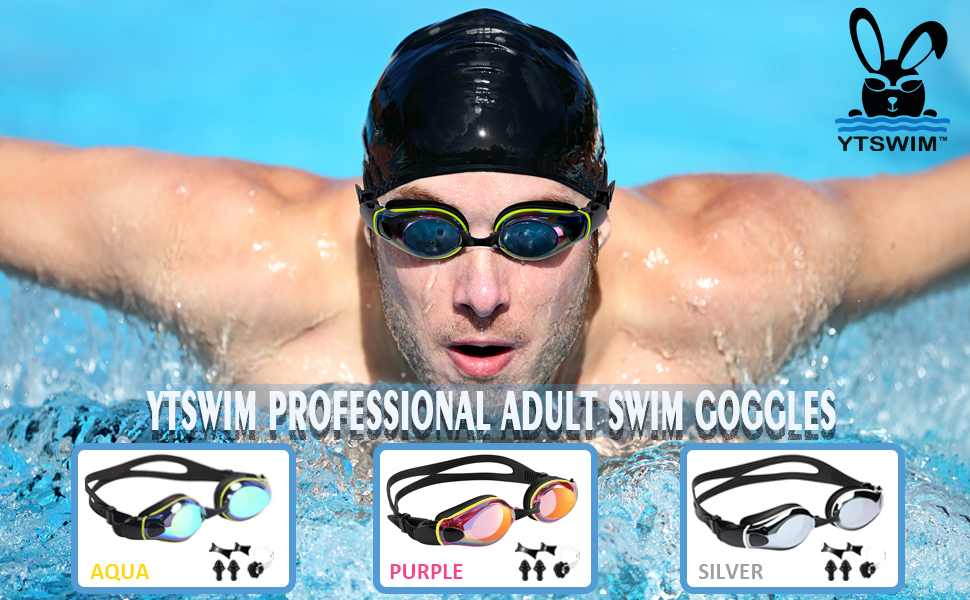 Watch YTSWIM Adult Olympic Professional Swim Goggles with Earbuds on ...