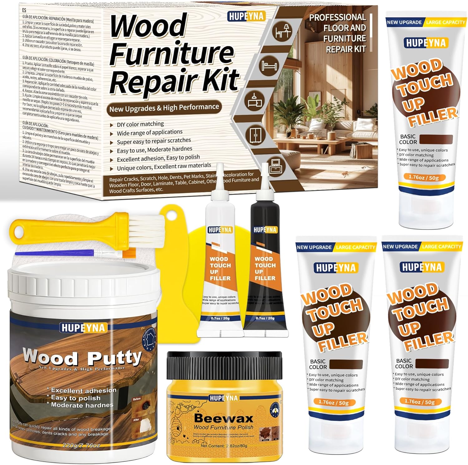 Amazon.com: Wood Repair Kit, Wood Furniture Repair Kit, Wood Filler ...