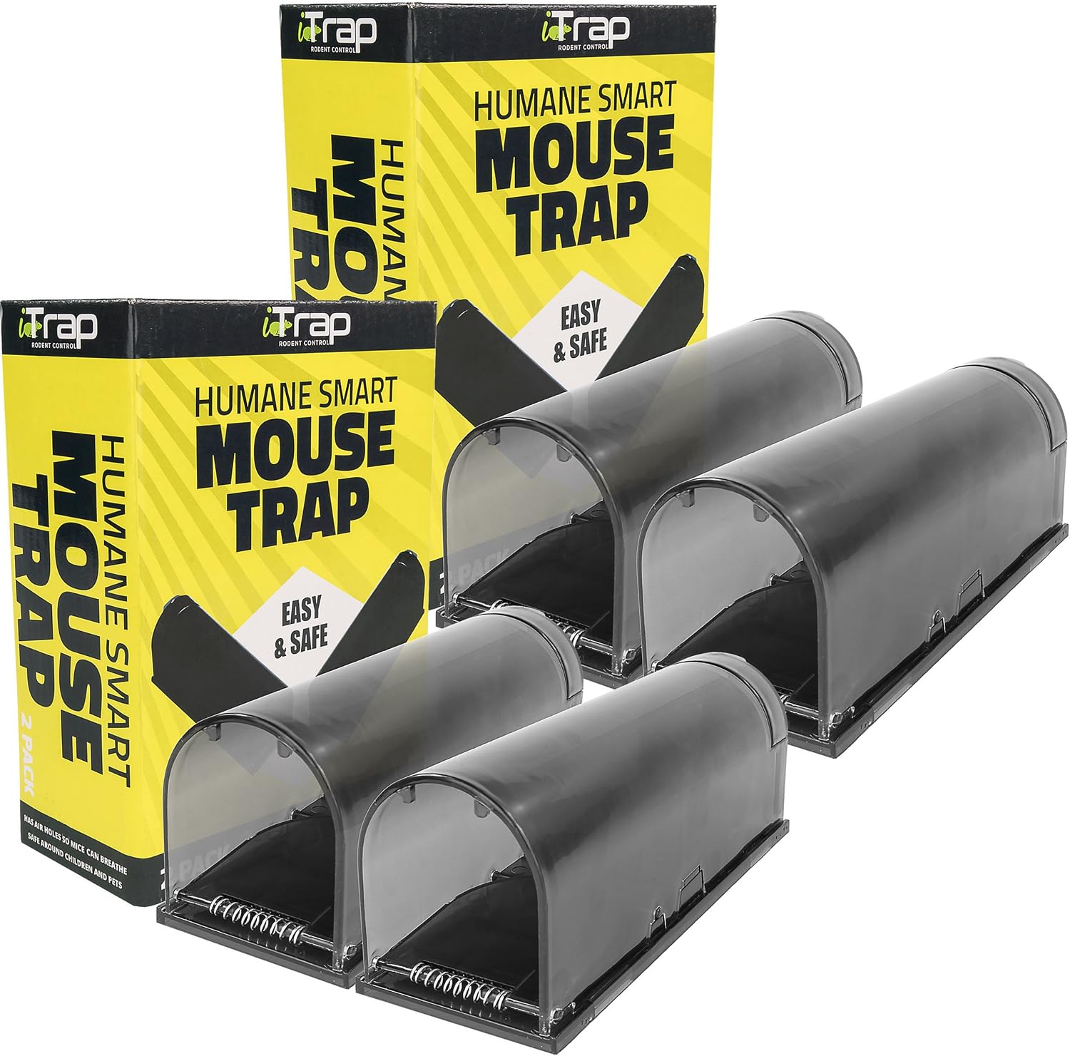 Amazon.com : Humane Live Catch & Release Mouse Traps, Set of 4 – Smart ...