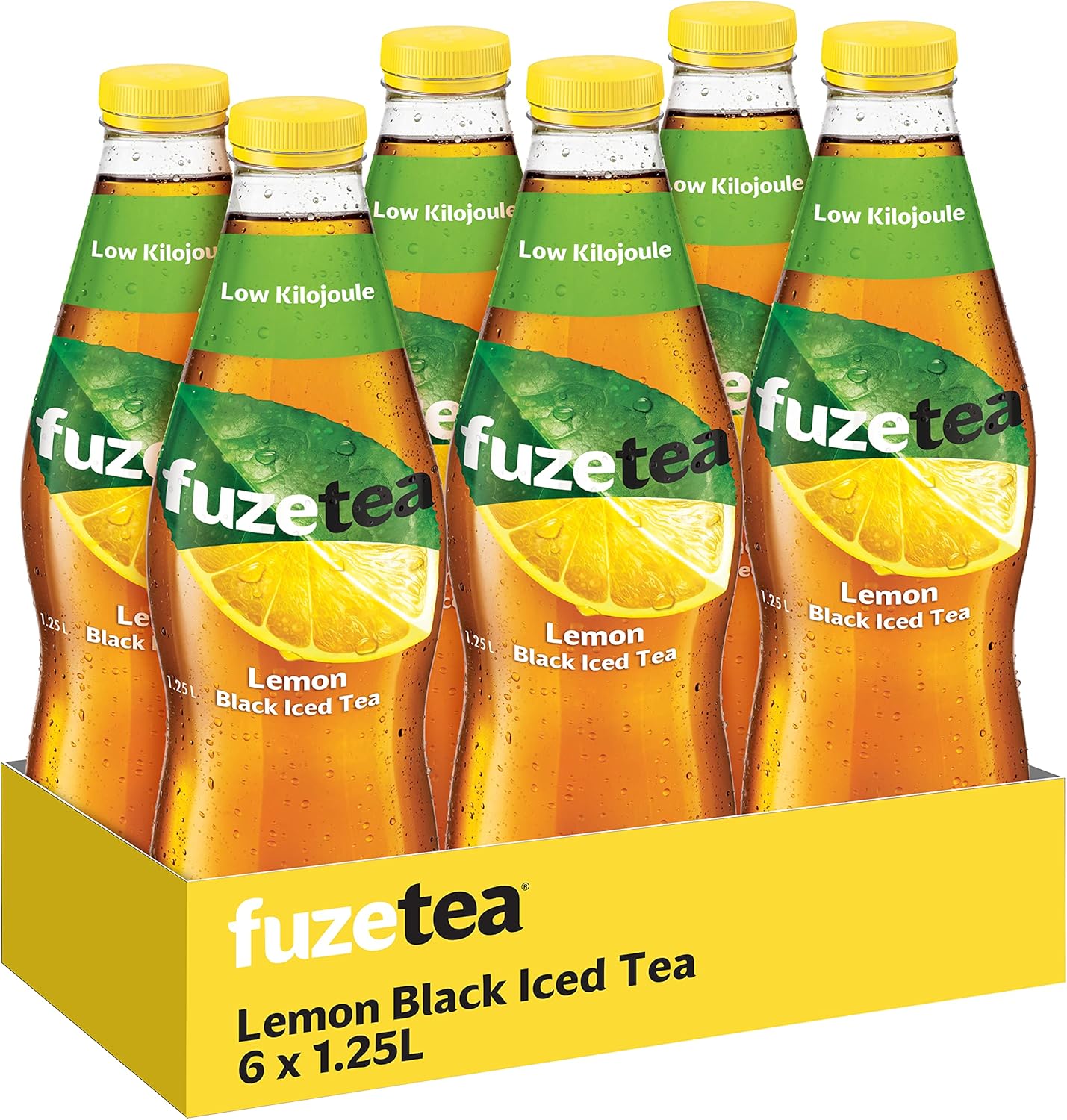 Fuze Lemon Black Iced Tea Bottle, 6 x 1.25 l : Amazon.com.au: Grocery