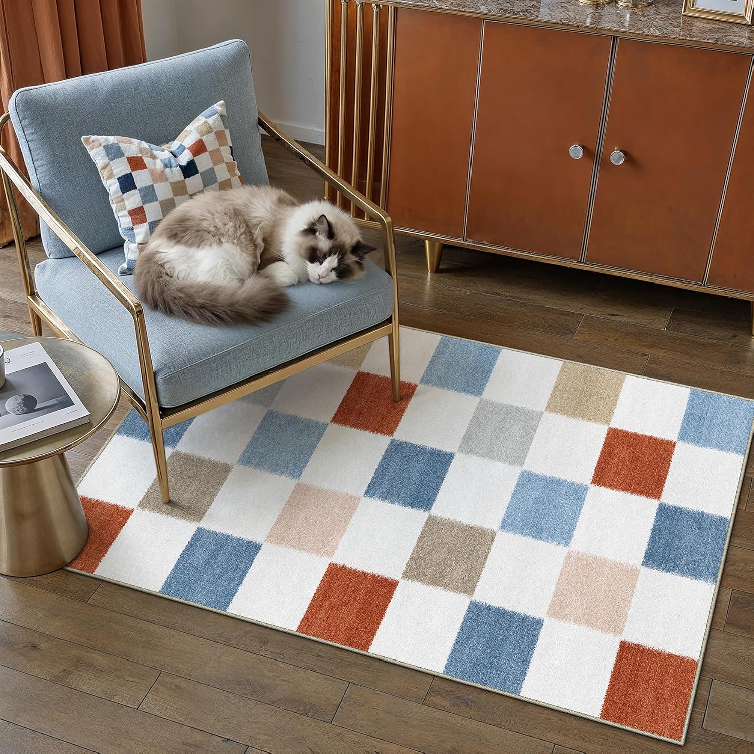 Amazon.com: PureCozy Machine Washable 3x5 Area Rugs for Entryway ...
