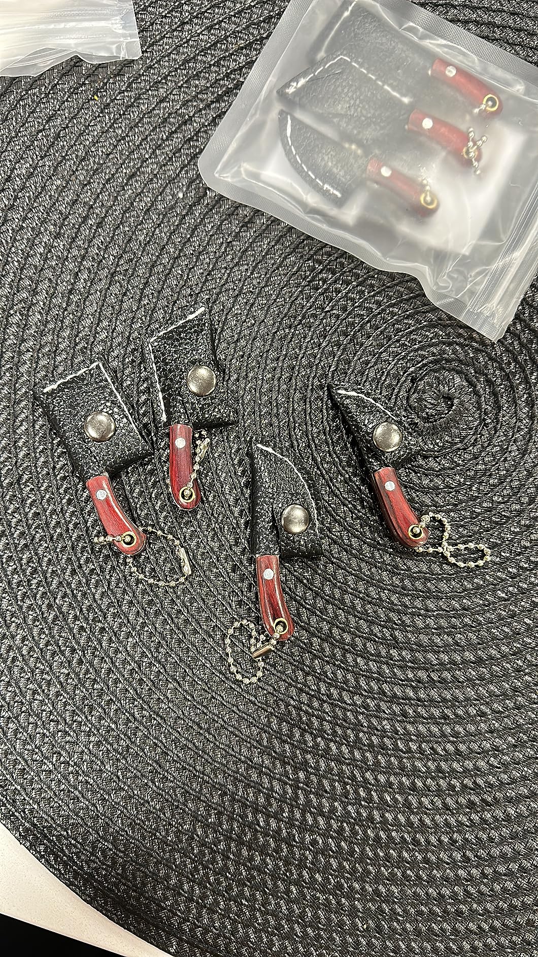 GIVEDOUA Pocket Knife Mini Knife Set Damascus Chef Knives EDC Knife Set ...