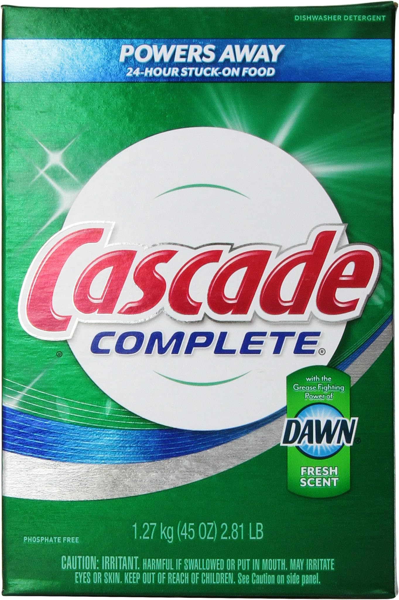 Amazon.com: Cascade Complete, Powder Dishwasher Detergent, Fresh Scent ...