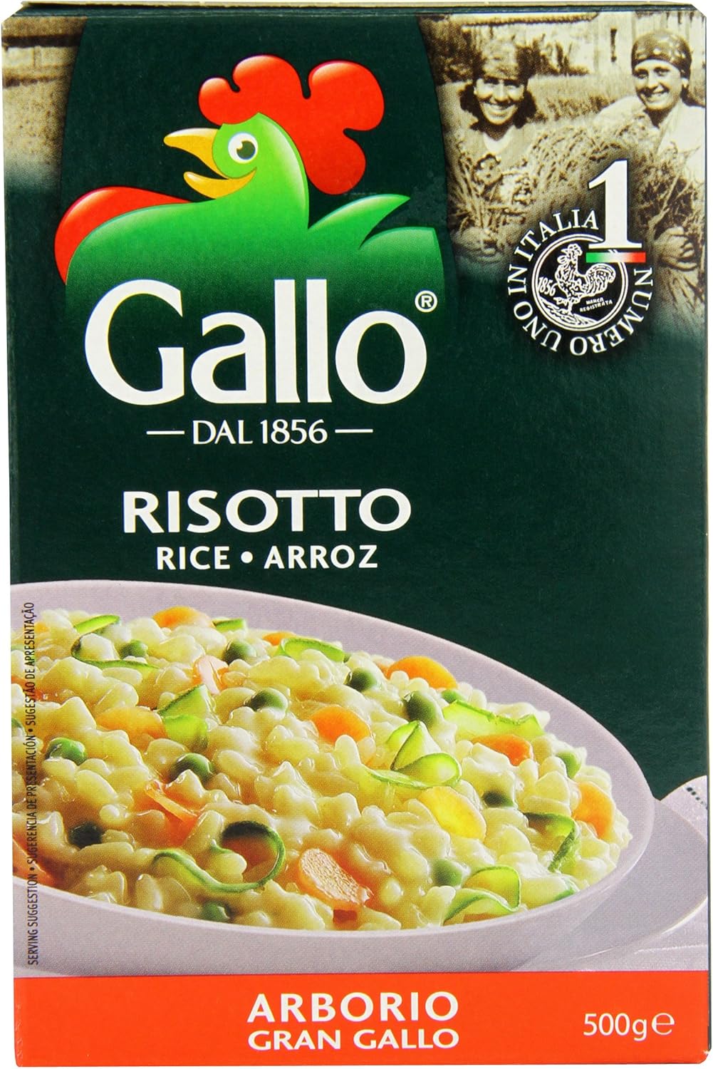 Riso Gallo Arborio Risotto Rice, 500 g (Pack of 12) : Amazon.co.uk: Grocery