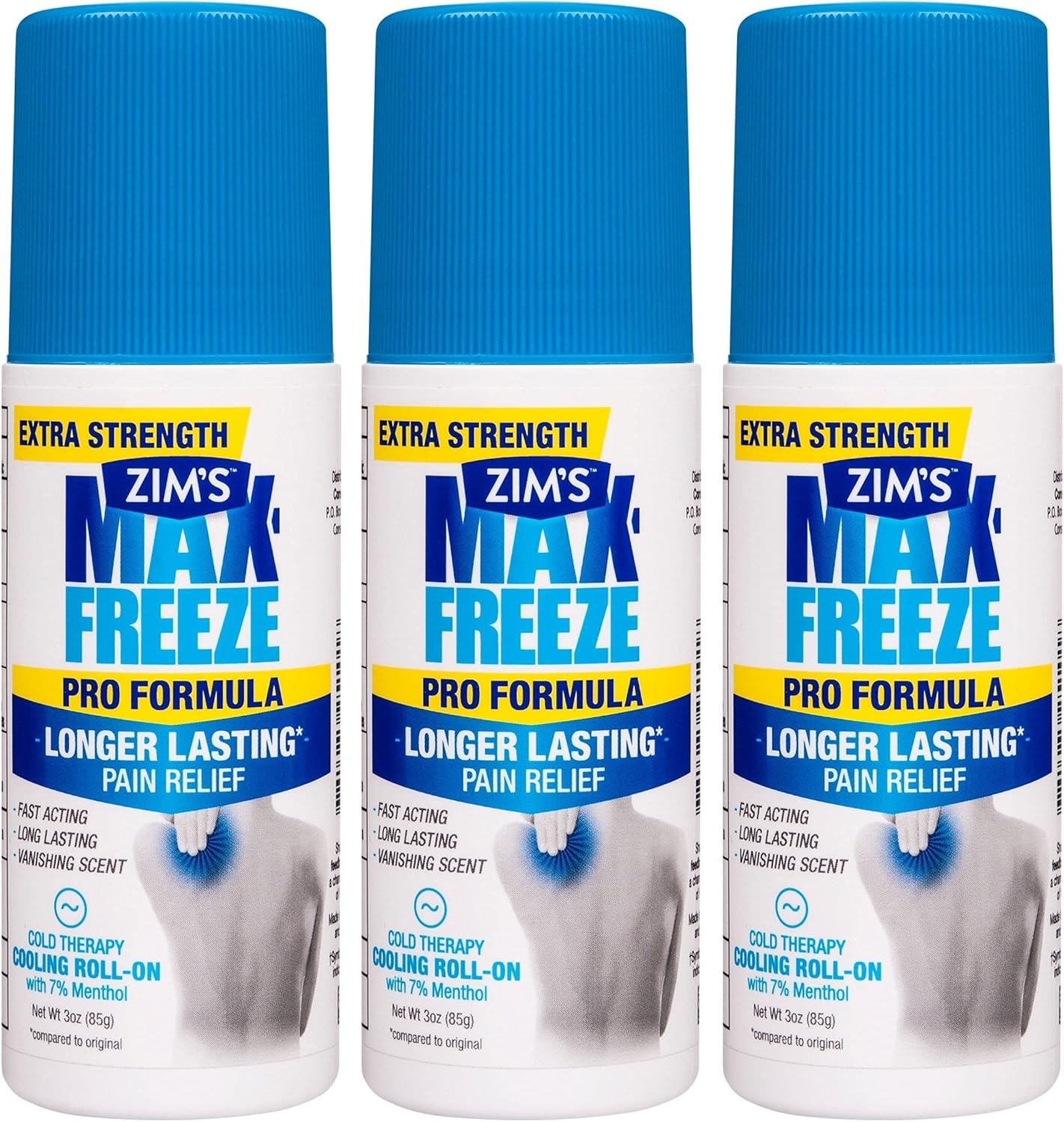 Amazon.com: Zim's Max-Freeze Pro Formula Roll-on, 3Count : Health ...