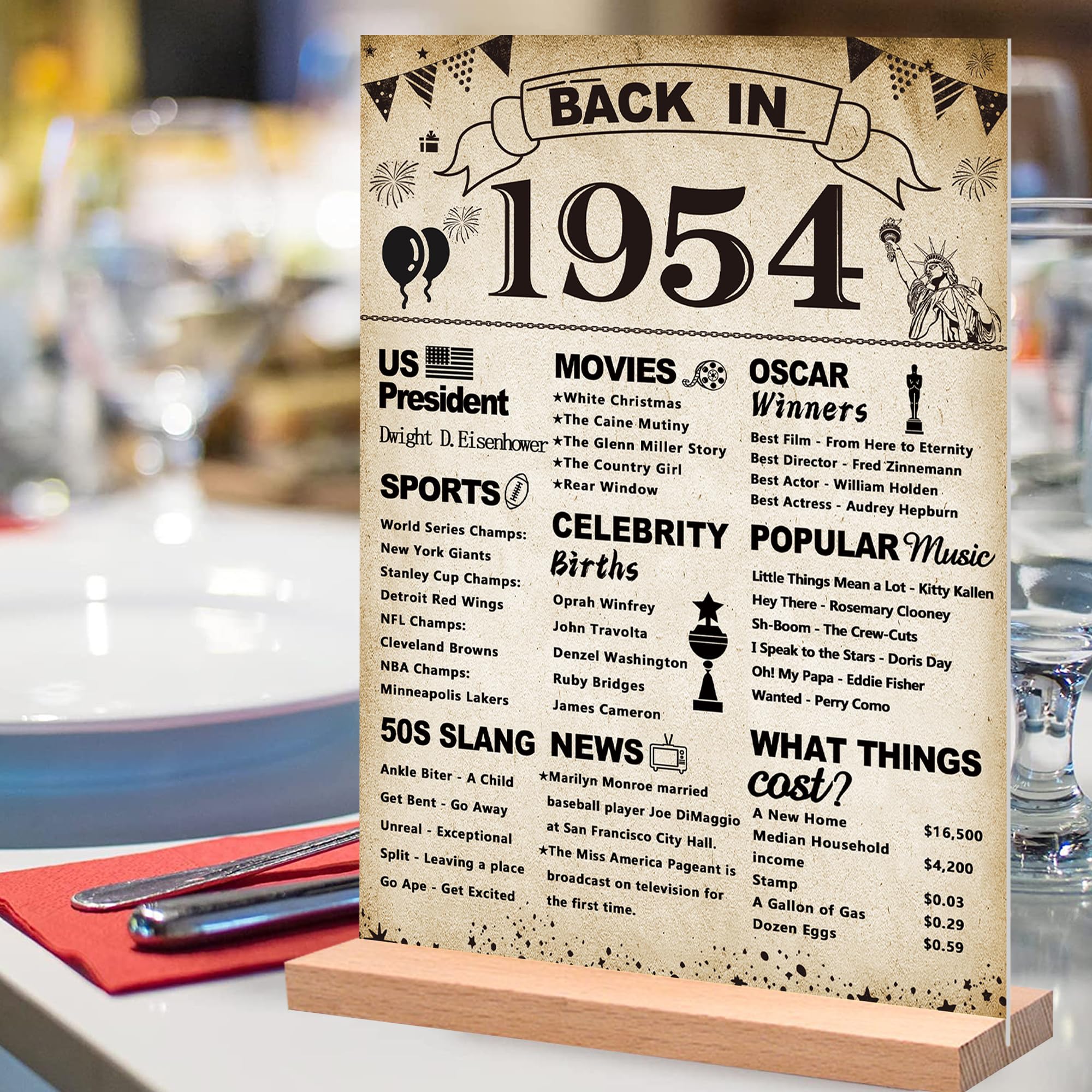 Snapklik.com : DARUNAXY 71st Birthday Party Decorations, Vintage Back ...