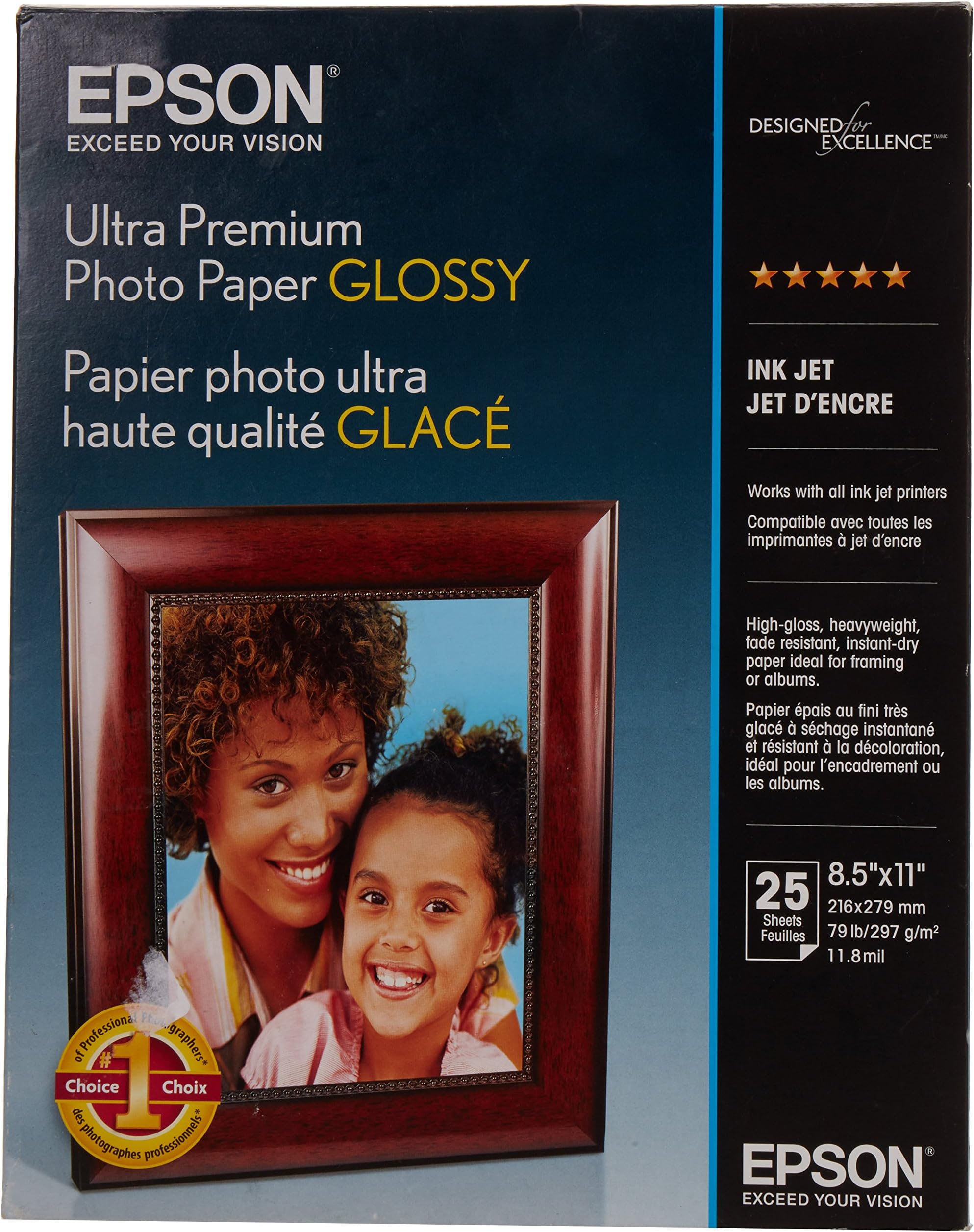 Amazon.com : Epson Ultra Premium Matte 17 x 22 Inch Presentation Paper ...