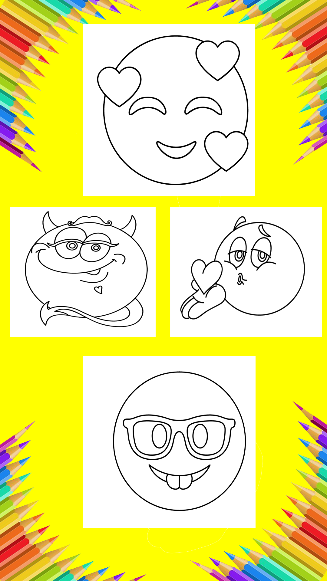 E mojjI coloring book game - App on Amazon Appstore
