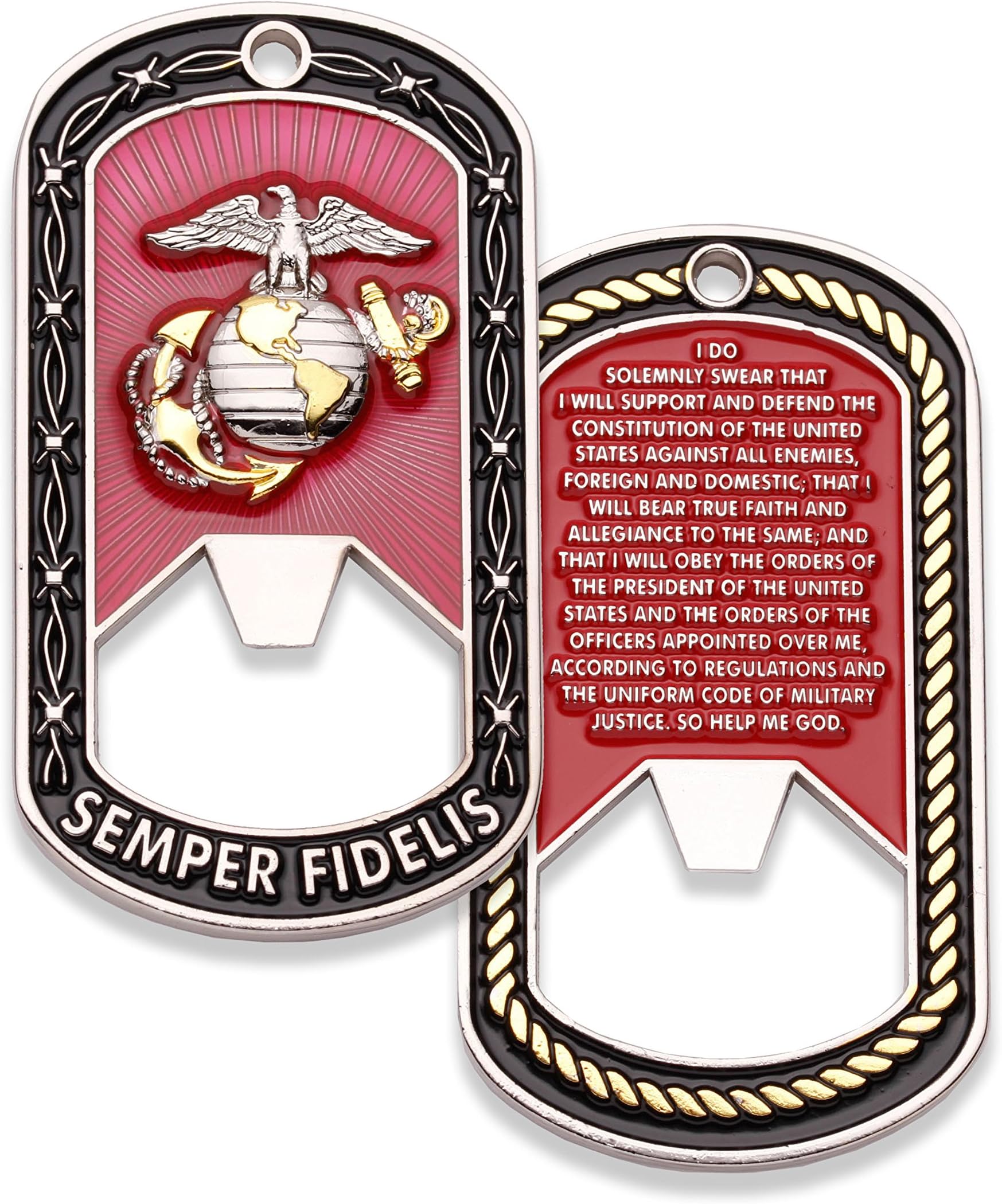 Amazon.com: U.S. Air Force "The Airman's Creed" Bottle Opener Dog Tag ...