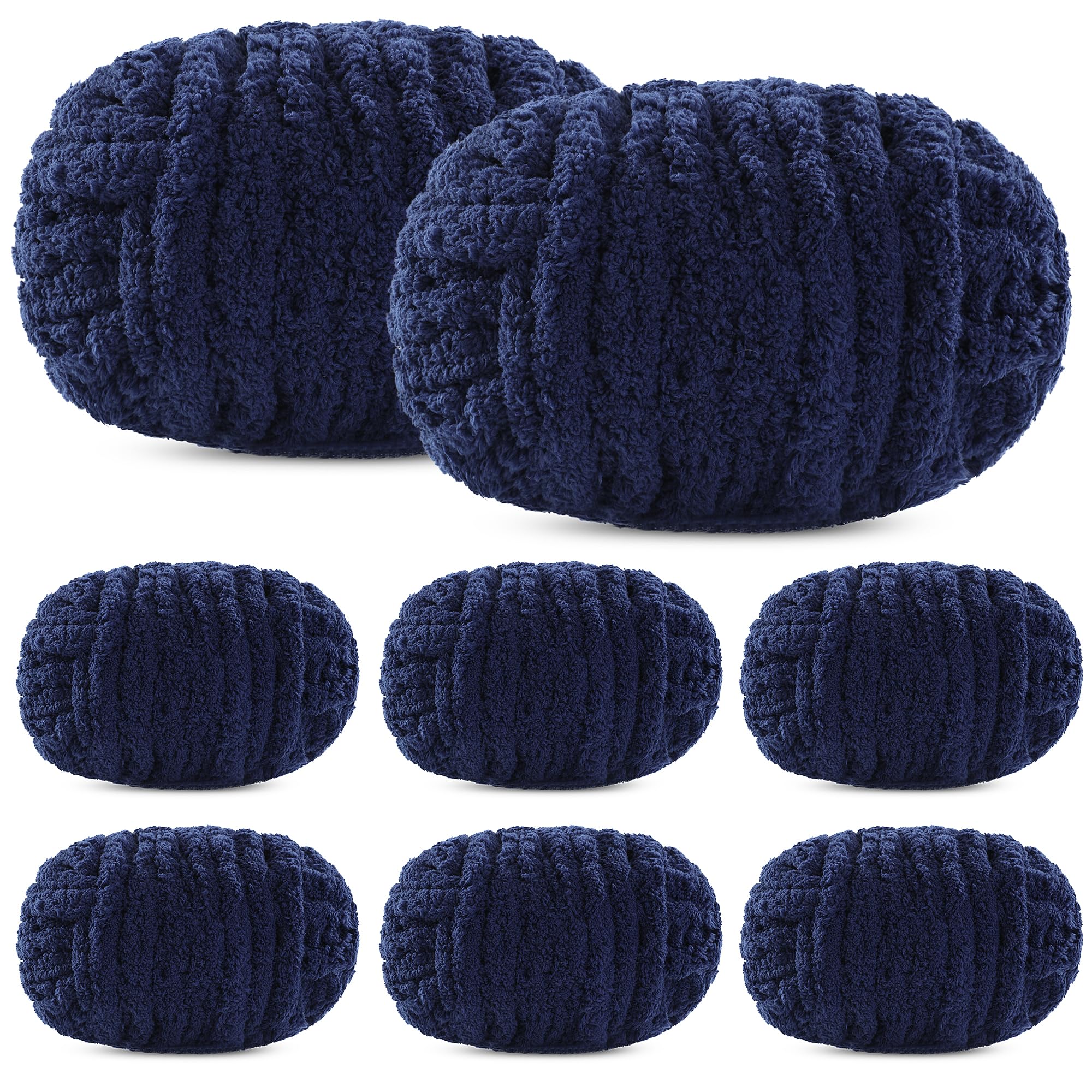 Snapklik.com : MABOZOO Chunky Chenille Yarn, 27 Yds 8 Oz Super Bulky ...