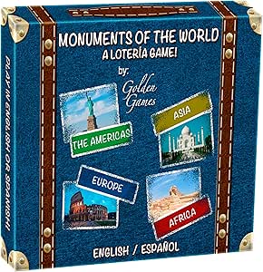 Amazon.com: Monuments of The World – Bilingual Bingo Lotería ...