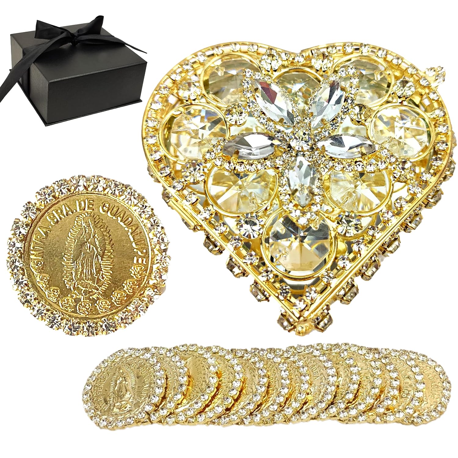 Buy Arras de boda catolica with our virgen de Guadalupe in a gift box ...