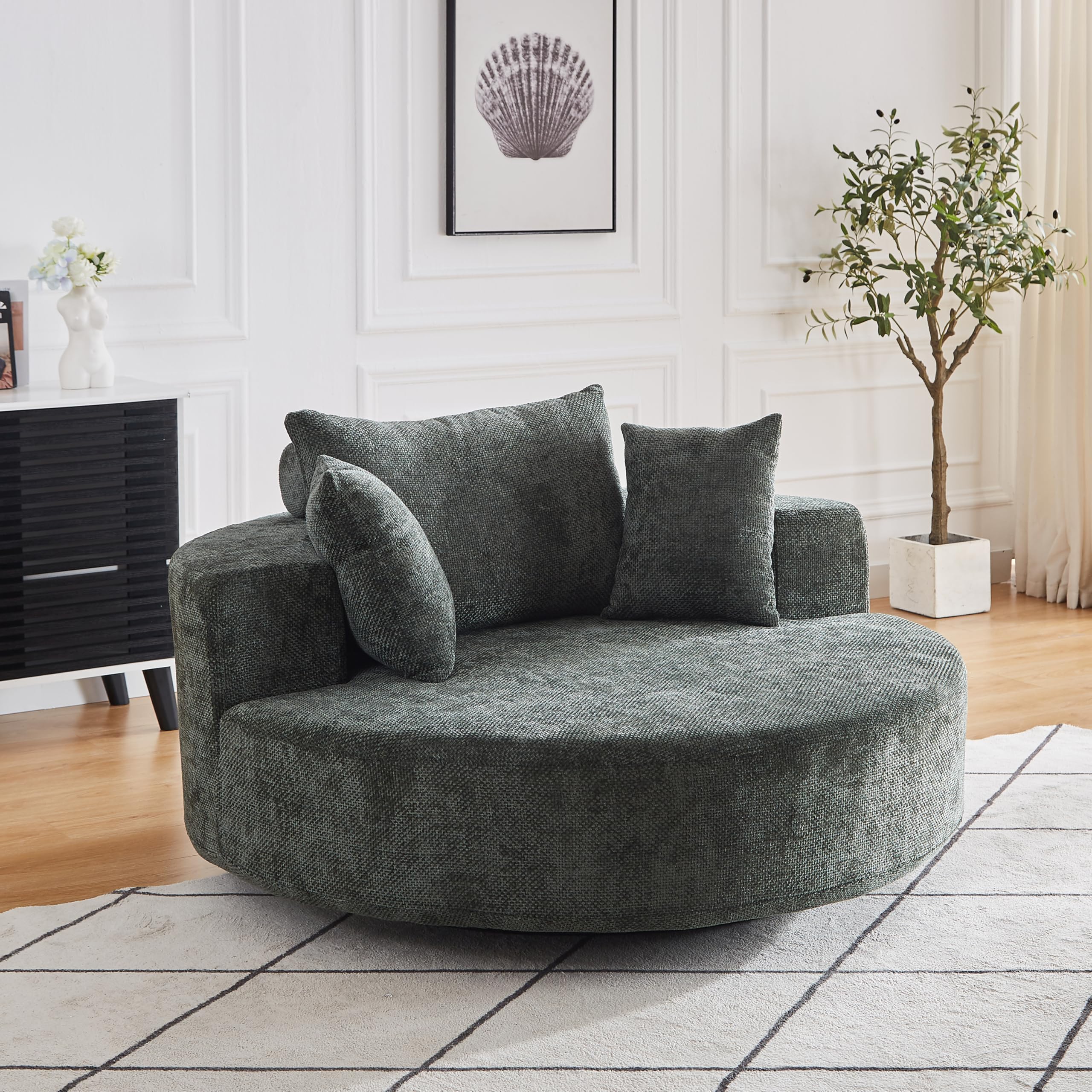 Amazon.com: Olodumare Oversized 360° Swivel Accent Chair for Living ...