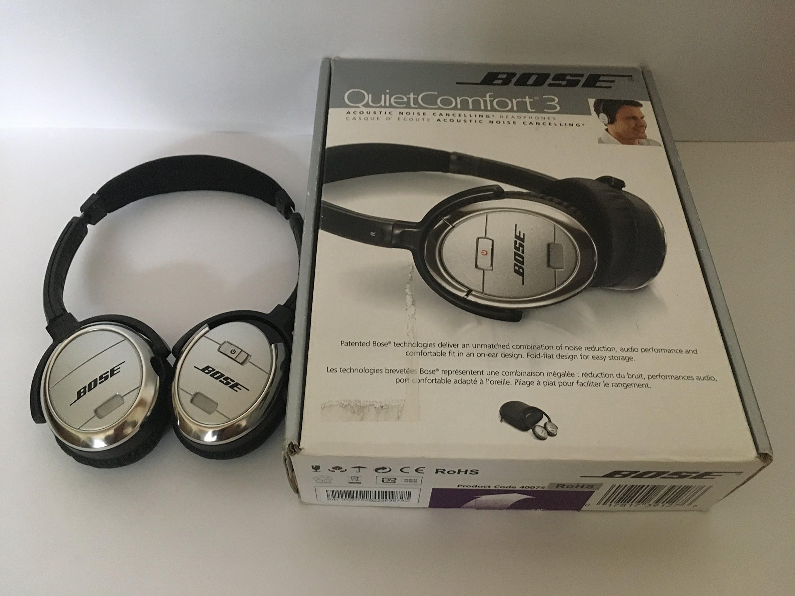 Amazon.co.jp: Bose QuietComfort 3 Acoustic Noise Cancelling headphones ...