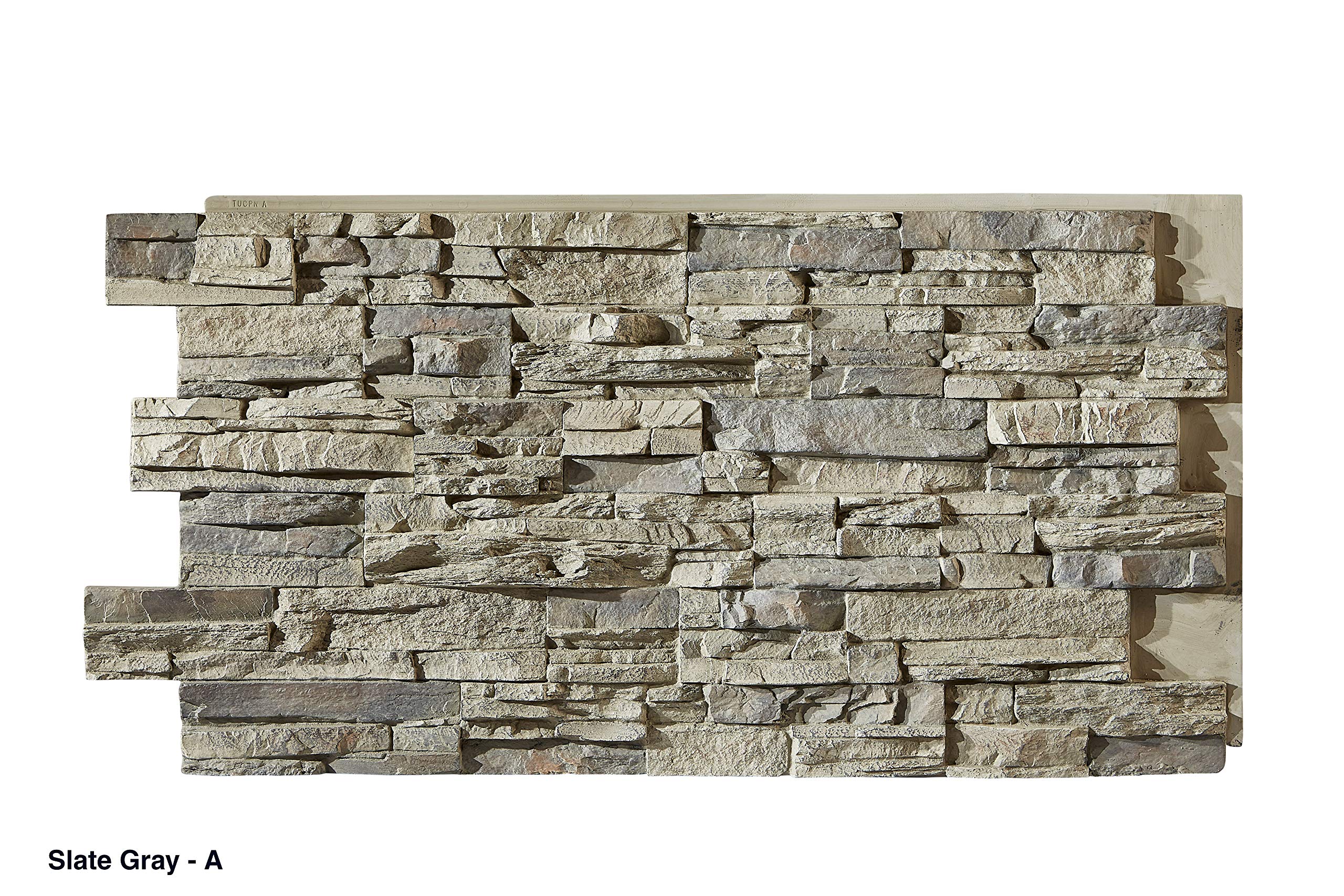 Buy Sedona Faux Stone Panels - Slate Gray - 3 Faux Panels per Box (Each ...