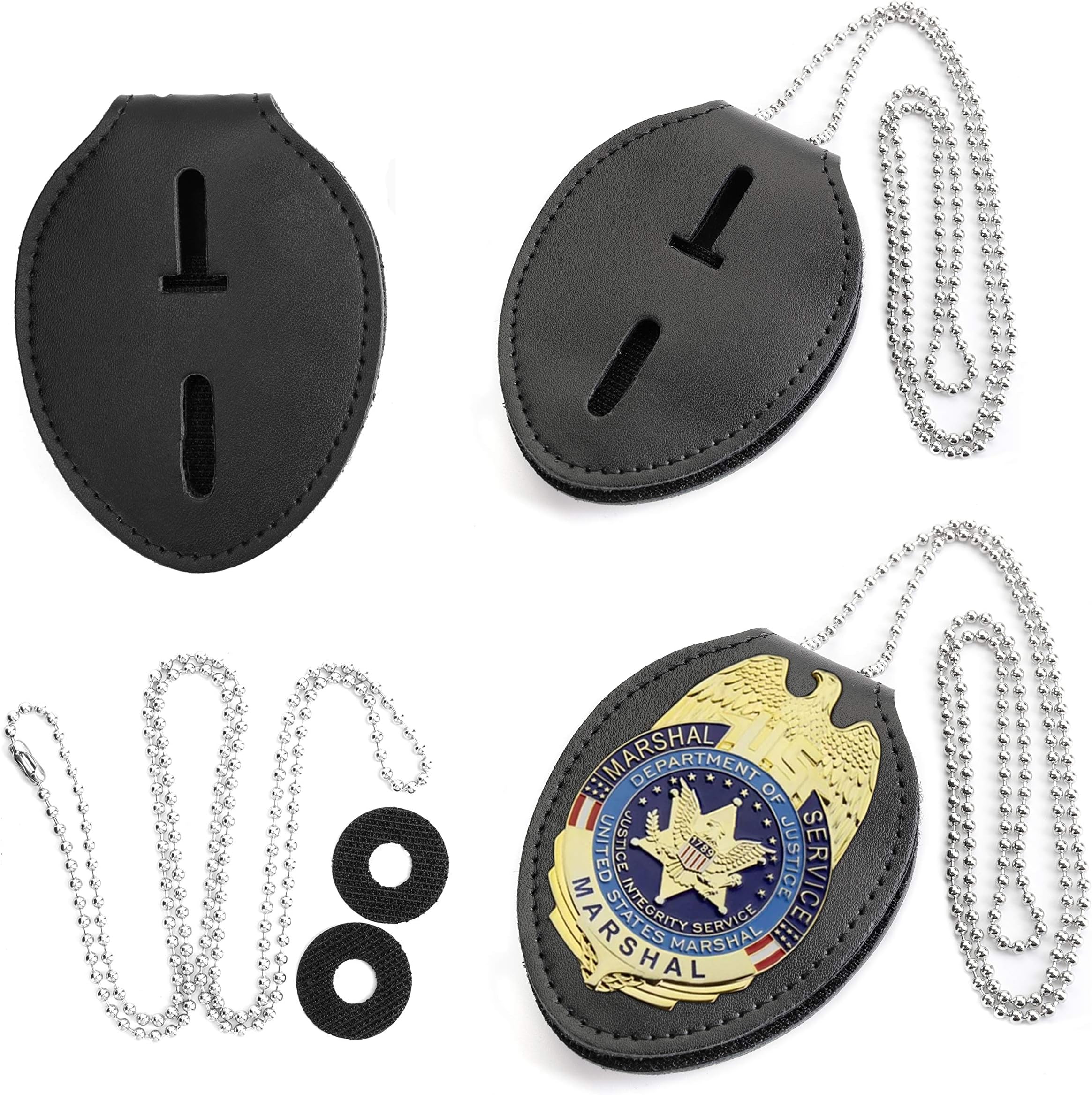 Amazon.com : Cedilis 2 Pack Police Badge Holder with Metal Clip, Made ...
