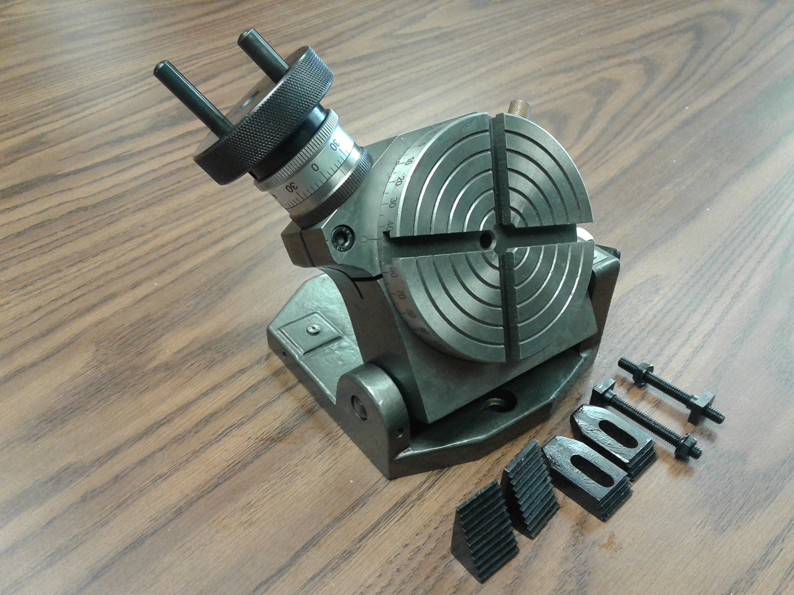 4" Precision Tilting Rotary Table w. Clamping kit TTSK-100: Amazon.com ...