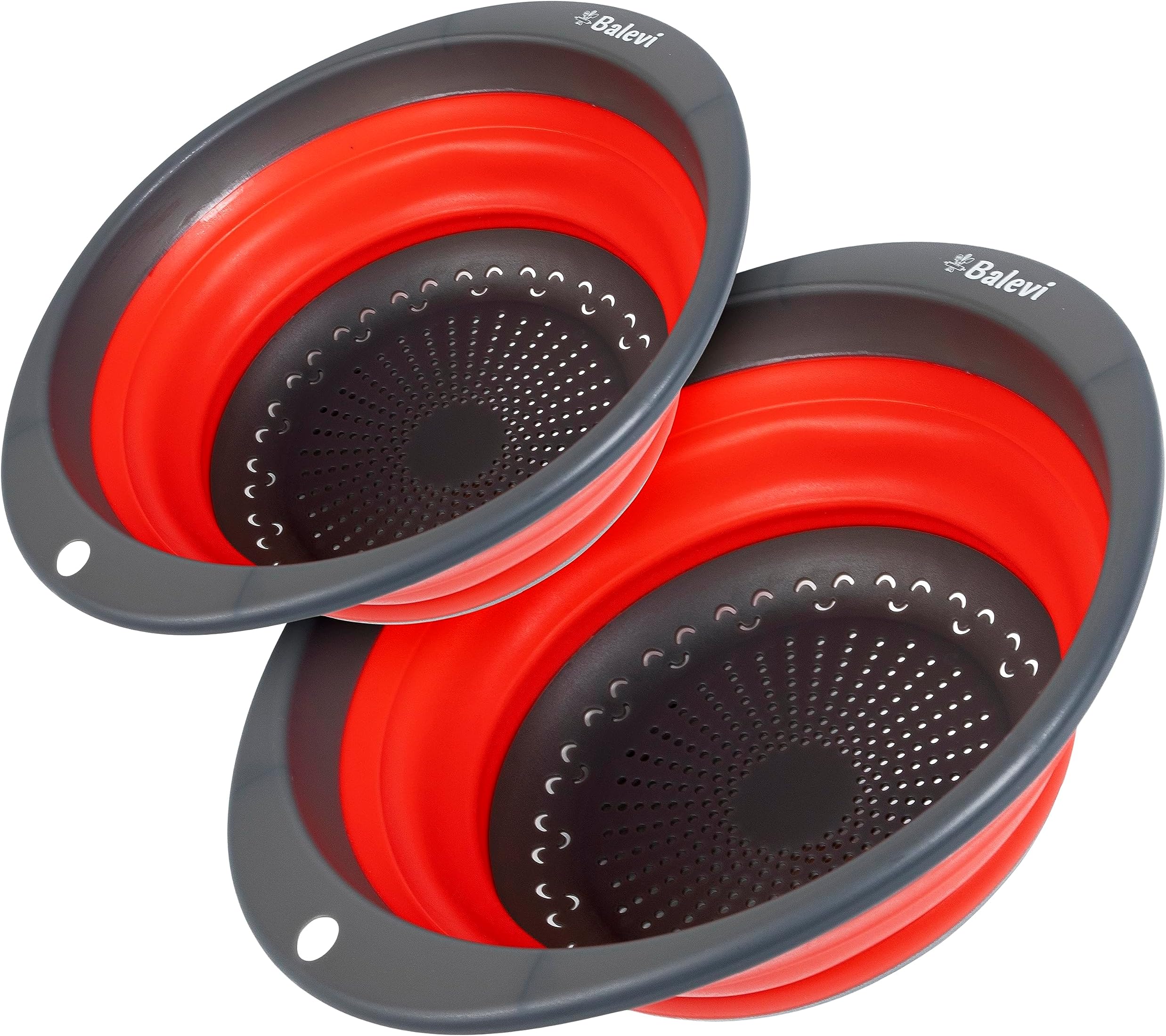 Amazon.com: Collapsible Colander and Funnel - Stainless Steel Meets Red ...