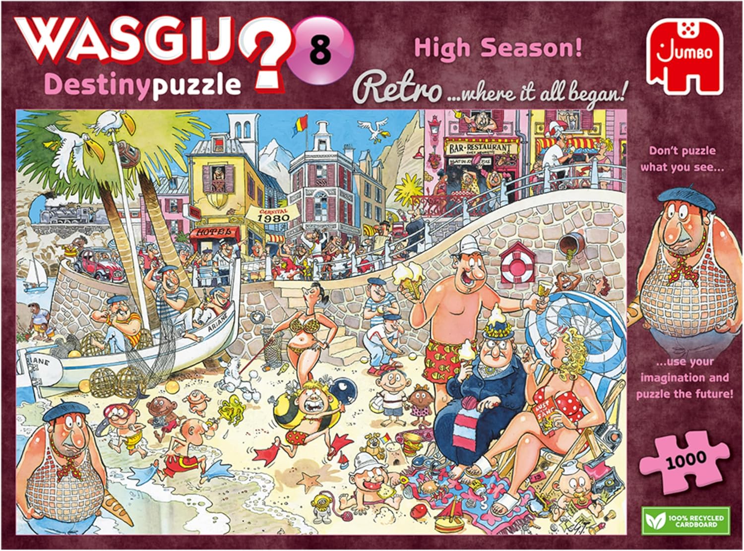 Wasgij? Retro Destiny Puzzle 8 - High Season! 1000 Piece Jigsaw Puzzle by Jumbo : Amazon.com.au ...