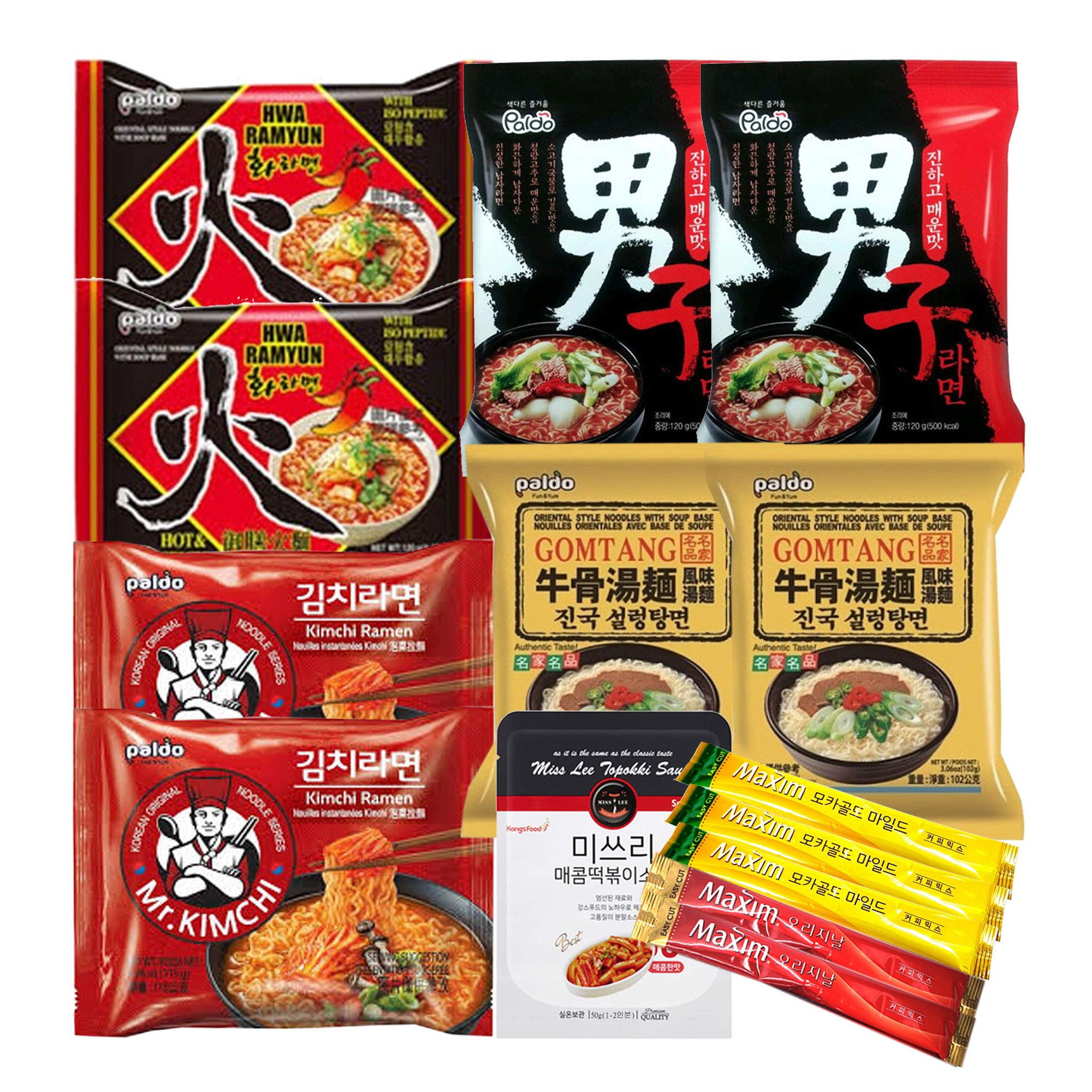 Buy The Elixir Curated K-Foods Korean Hit Noodle Ramen Variety Pack ...