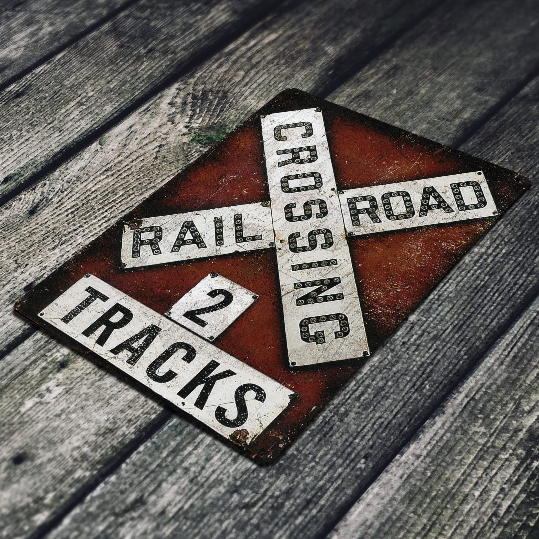 Vintage Railroad Sign 1,201 Old Railroad Crossing Sign Stock Photos