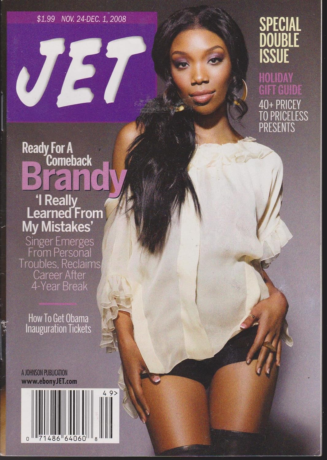 Amazon.com: JET MAGAZINE NOVEMBER 24/DECEMBER 1, 2008 *BRANDY*: Terrence Tolbert, Cirilo McSween ...
