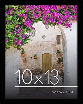 Amazon.com - Americanflat 10x13 Picture Frame in Black - Composite Wood ...