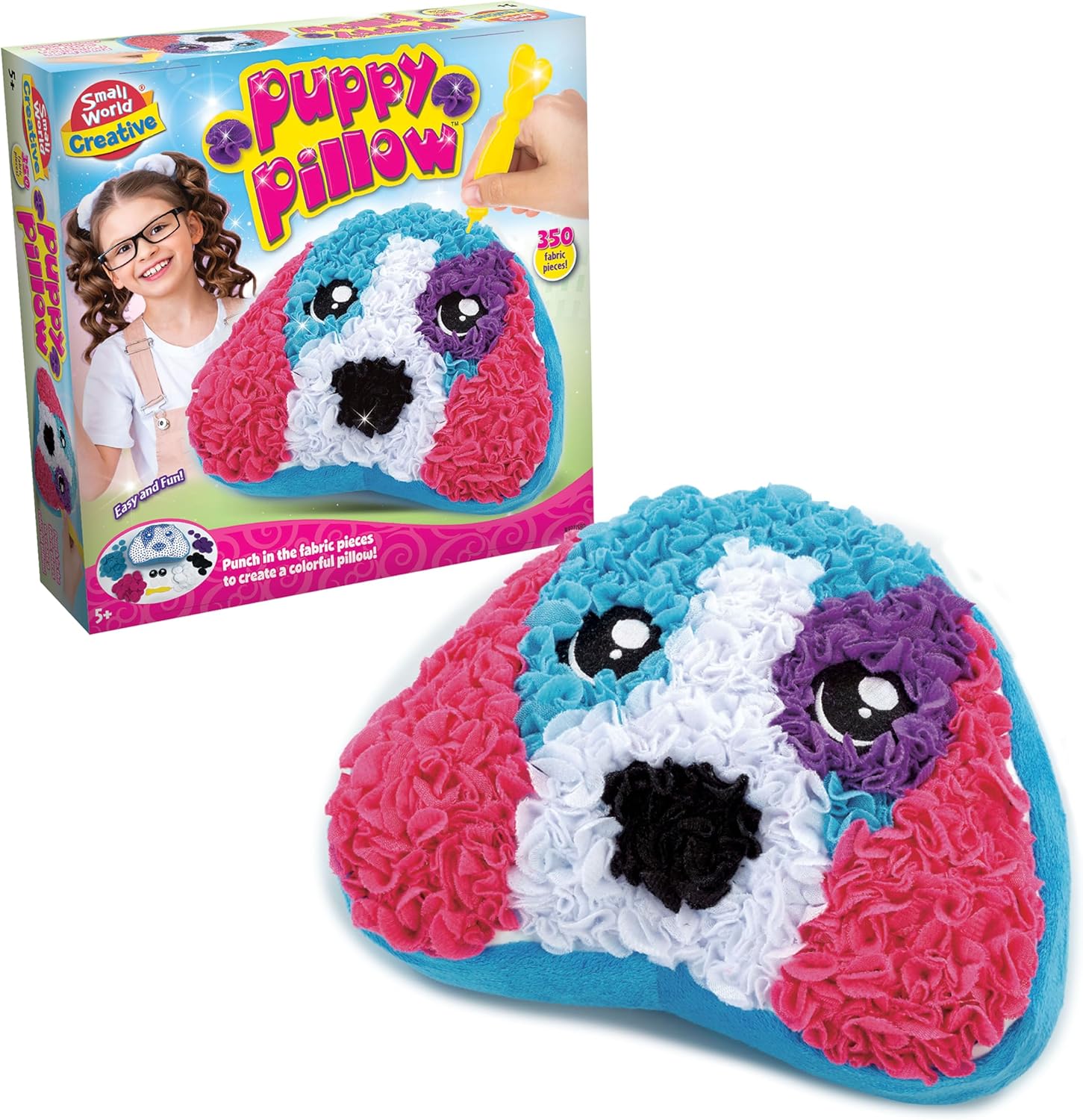 Amazon.com: Small World Toys Plush Craft Puppy Pillow – DIY Plush ...