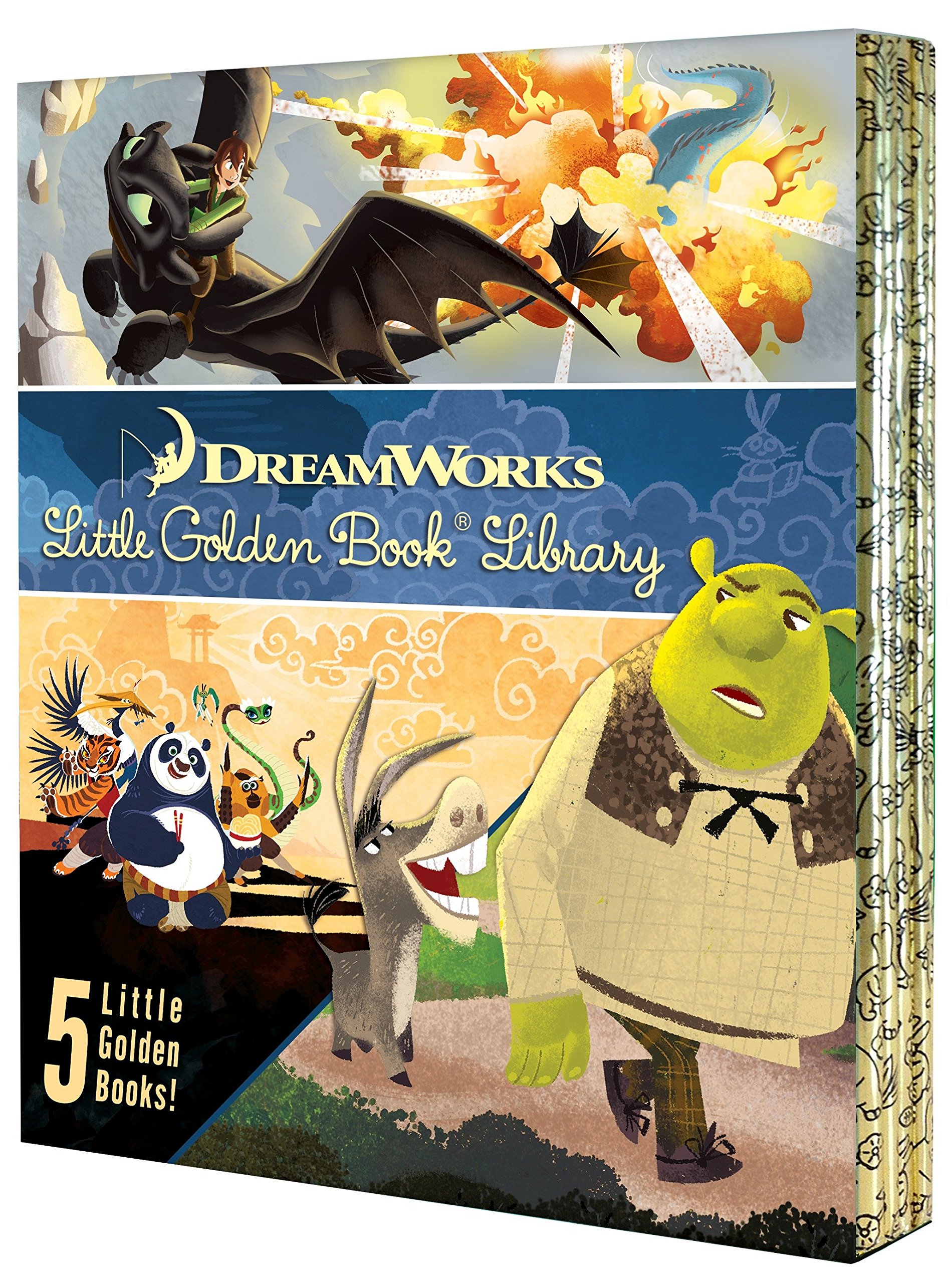 Buy DreamWorks Little Golden Book Library 5-Book Boxed set: How to ...