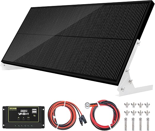 Amazon.com : Topsolar 100W 12V Solar Panel Kit Battery Charger 100 Watt ...
