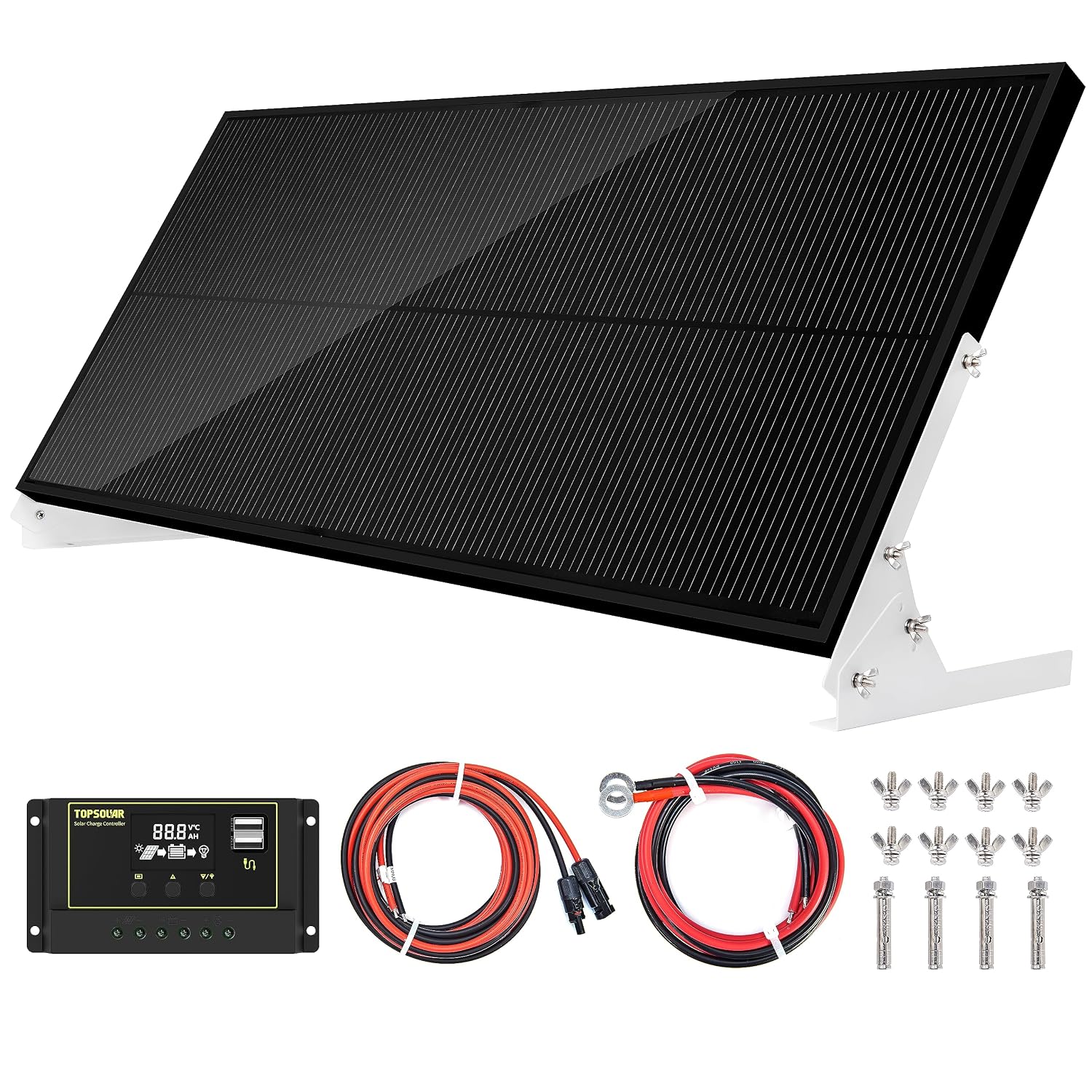TP-solar 100W 12V Solar Panel Kit Battery Charger 100 Watt 12 Volt Off ...