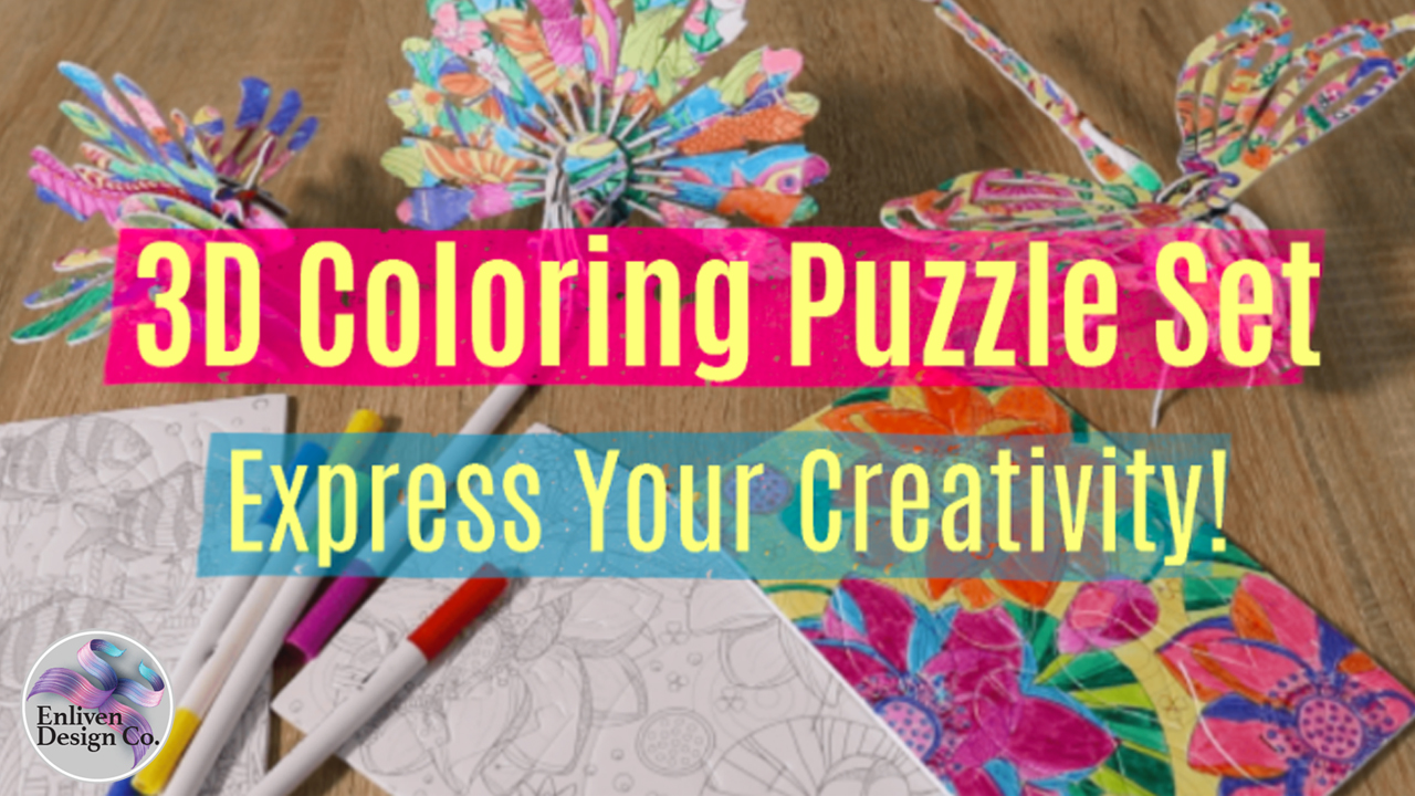 Watch What Is A 3D Coloring Puzzle Set? Coloring & Building Fun! on ...